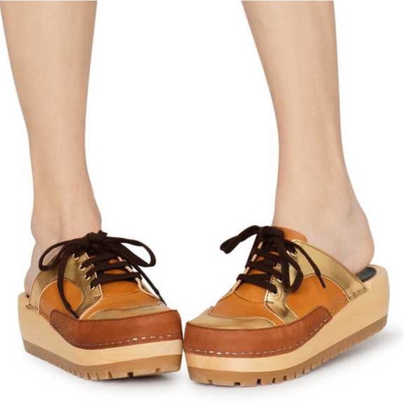 Swedish Hasbeens | Shoes | Swedish Hasbeens Leather Laceup Sneaker ...